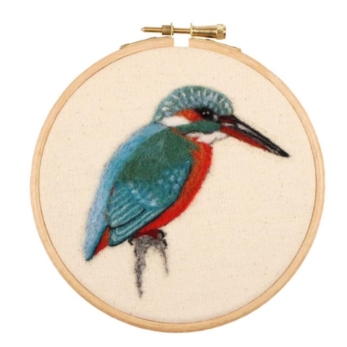 The Makerss RSPB Kingfisher Needle Felt Picture Kit. Save 10% ...