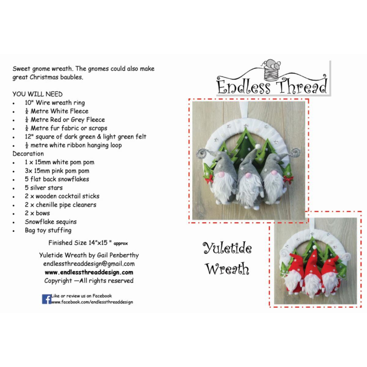 Endless Thread Design Yuletide Gnome Pattern | SewingStreet