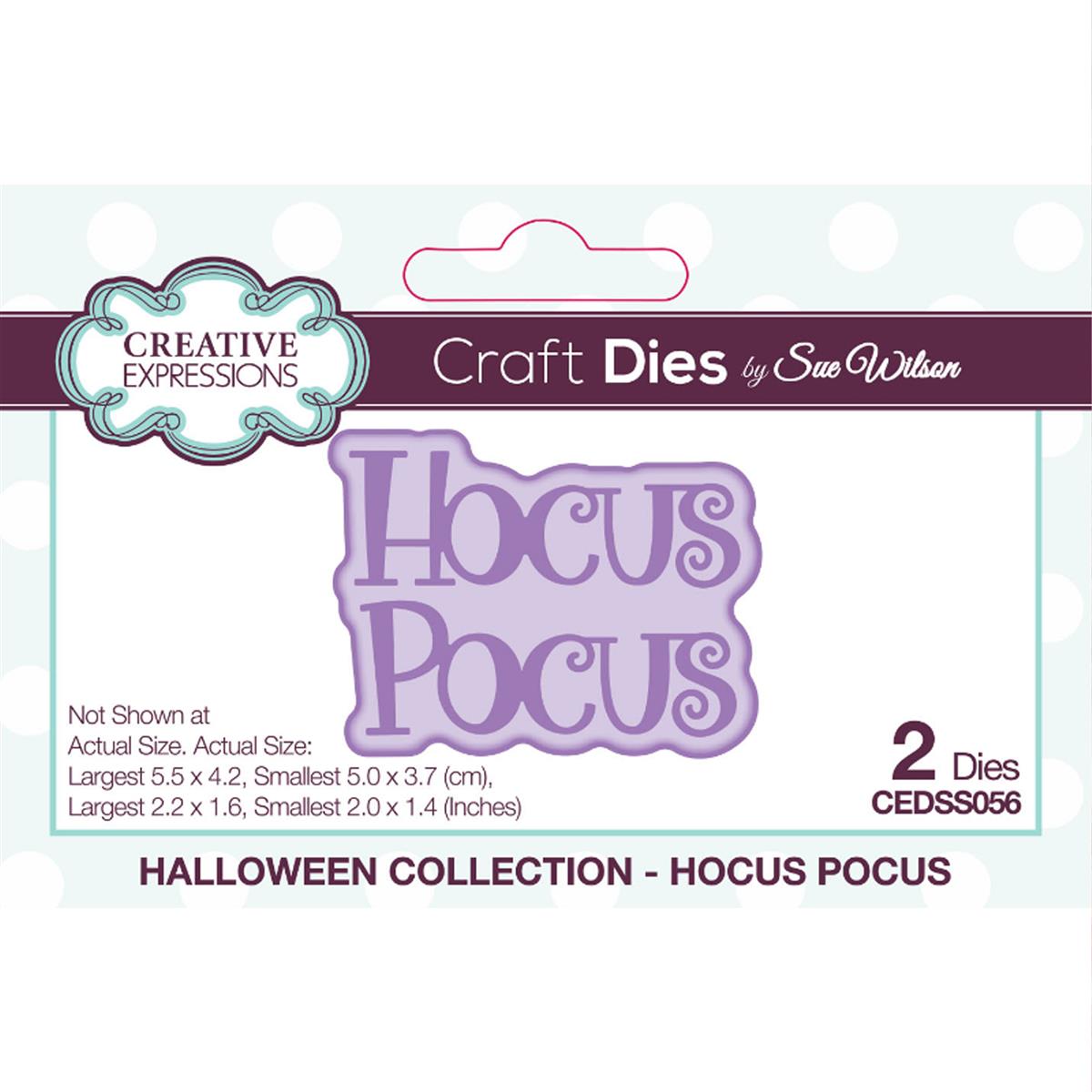 Creative Expressions Sue Wilson Halloween Shadowed Sentiments Hocus ...