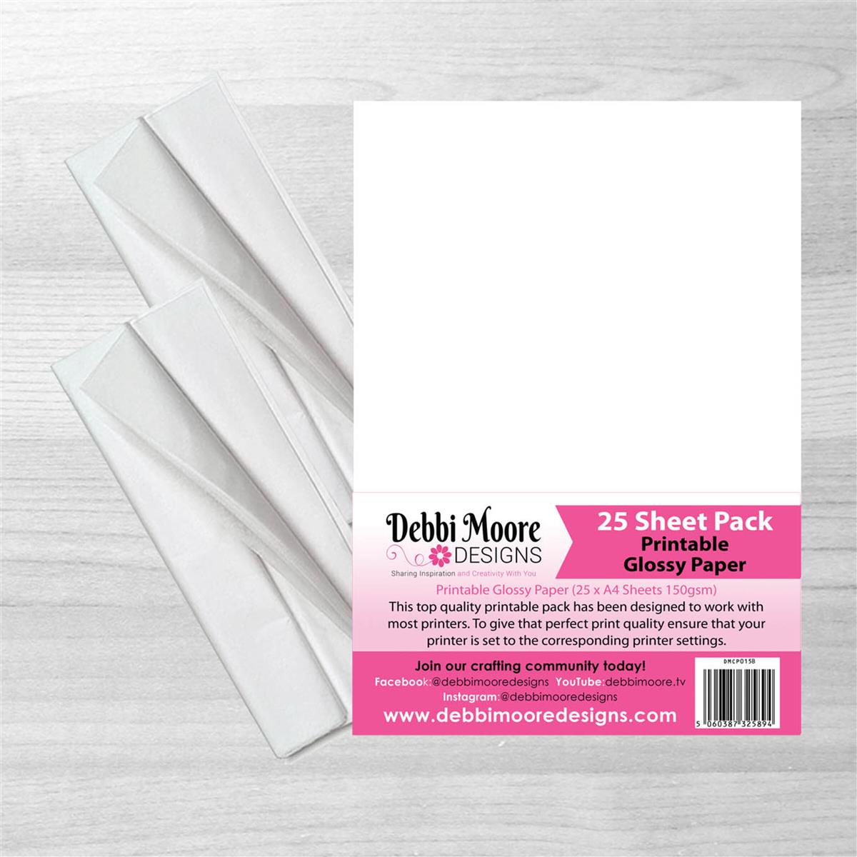 Printable 20 x Tissue Paper and 25 x Glossy Paper | HobbyMaker