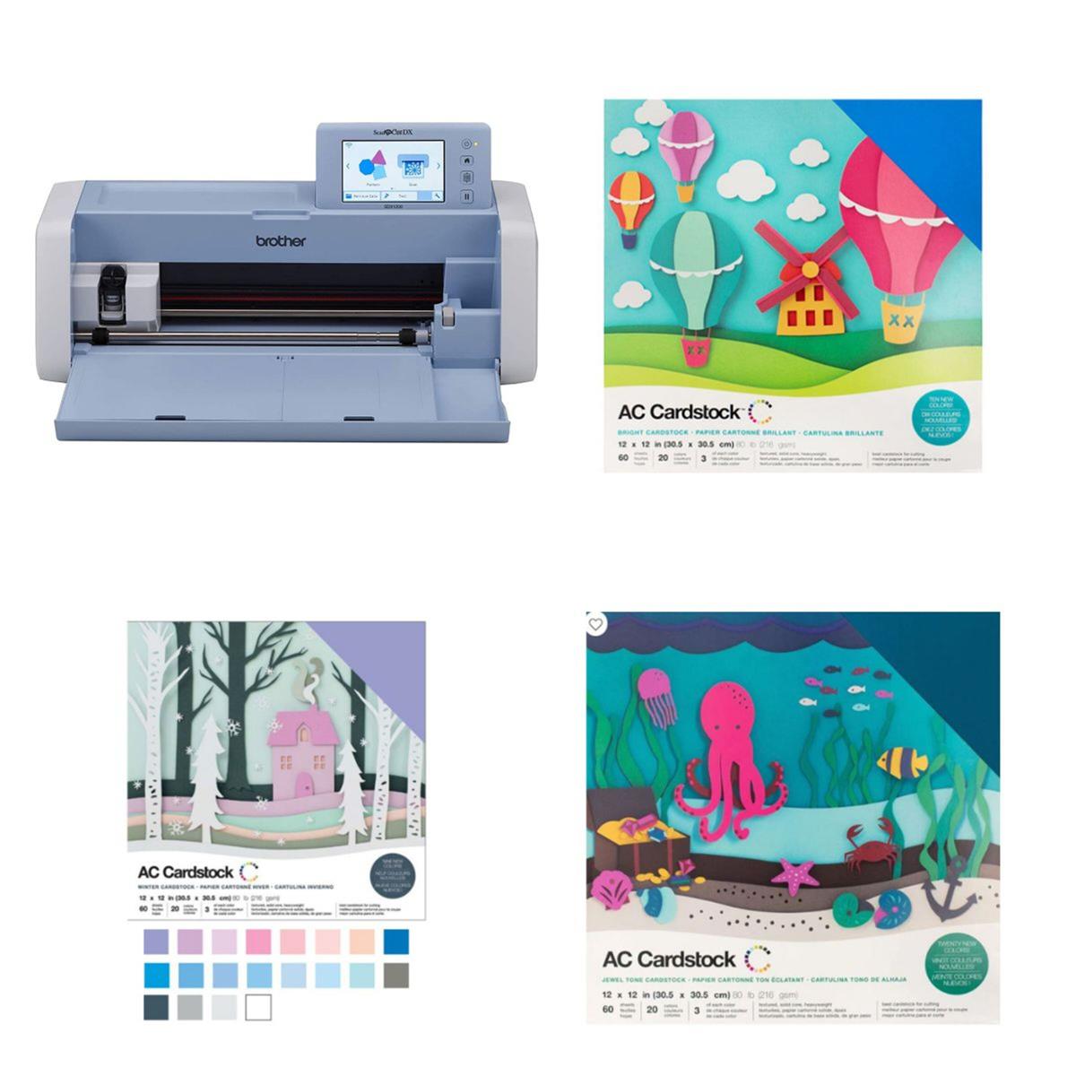 Brother ScanNCut SDX 1200 Machine PLUS FREE 3x 12x12 AC Cardstock, Inc ...