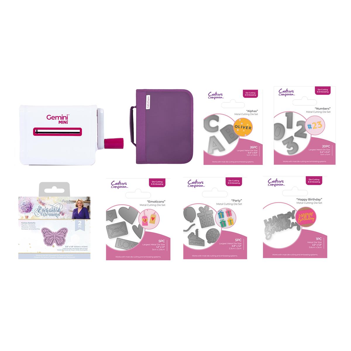 Crafters Companion - Gemini - Mini Machine, Die Storage & Free Dies ...