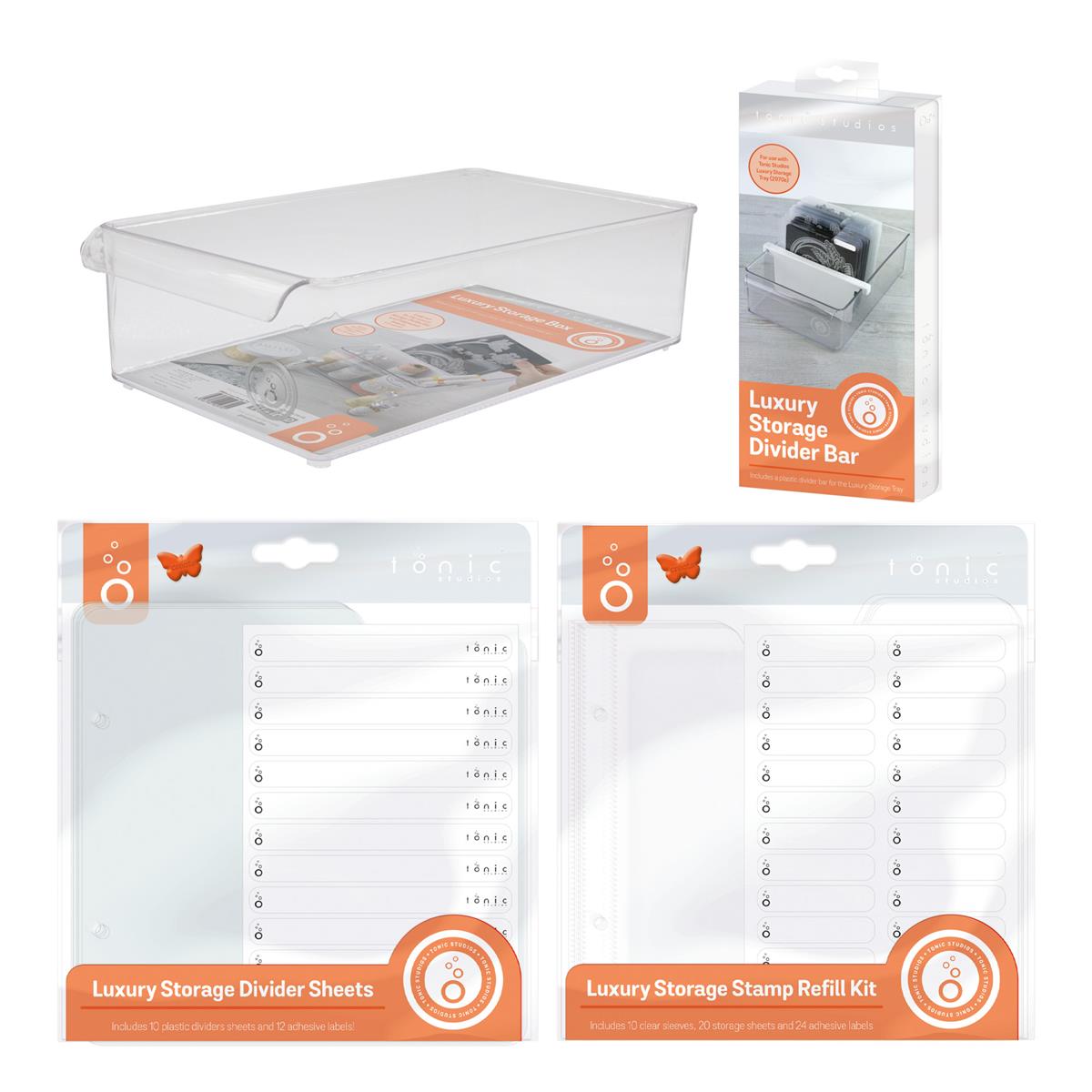 Tonic Studios Luxury Storage Tray, Divider Bar, Divider Sheets & Stamp ...