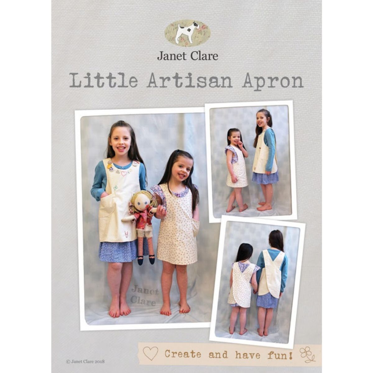 Janet Clare's Little Artisan Apron Pattern Sizes (6months-11yrs ...