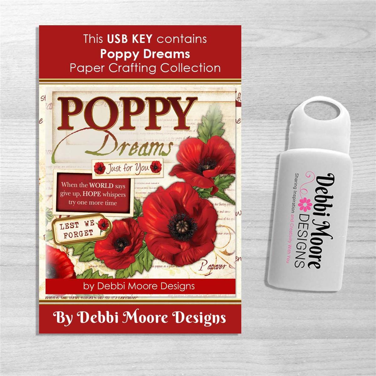 Debbi Moore Designs- Poppy Dreams USB Key over 1,000 printable elements ...