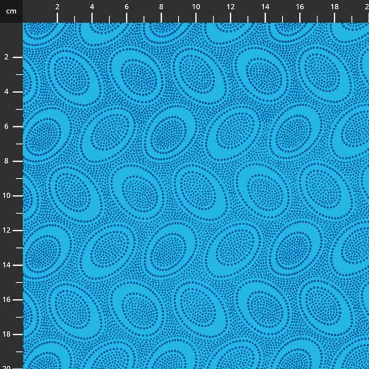 Kaffe Fassett Collective Aboriginal Dot Turquoise Fabric 0.5m | SewingStreet