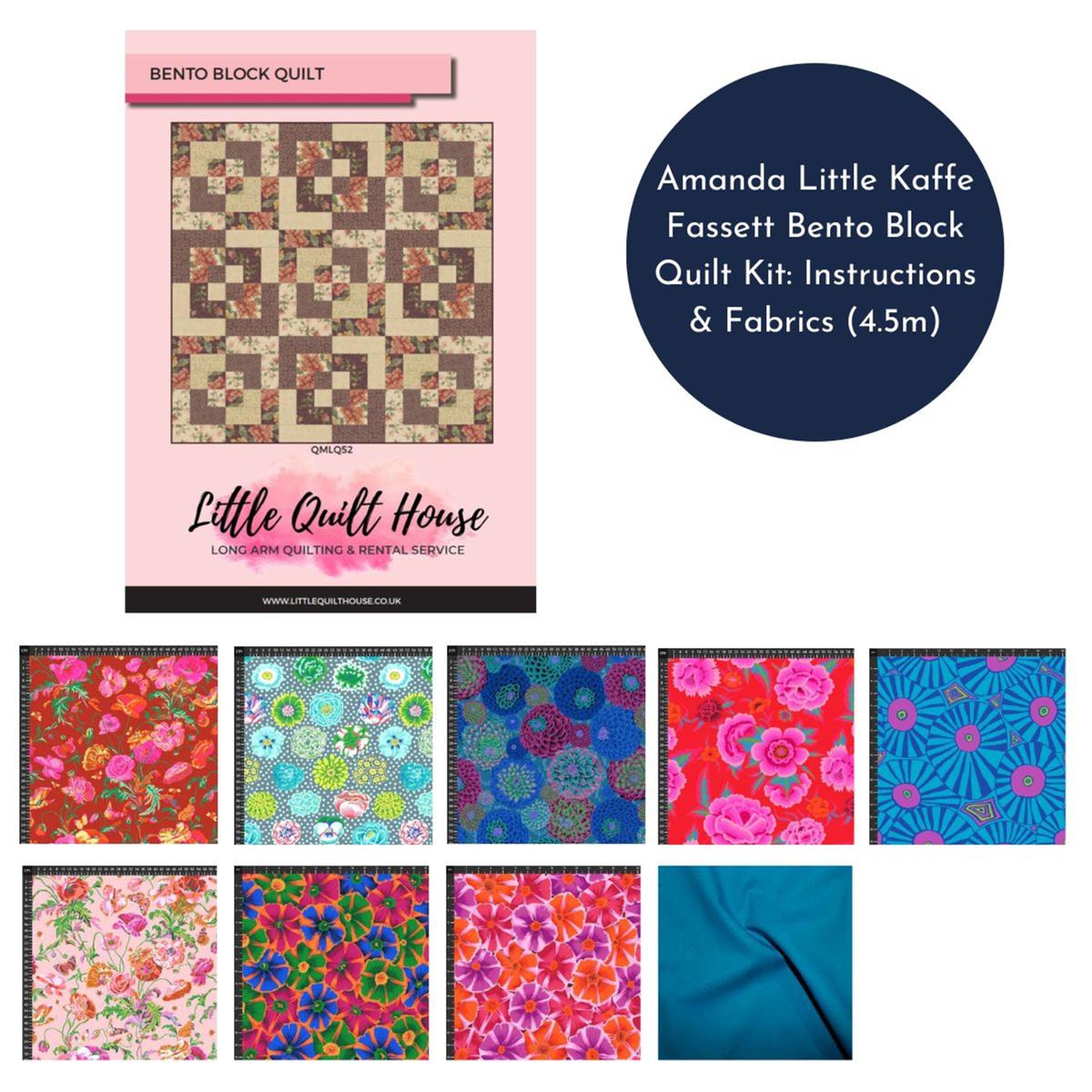 Amanda Little Kaffe Fassett Bento Block Quilt Kit: Instructions & Fabrics (4.5m) | SewingStreet