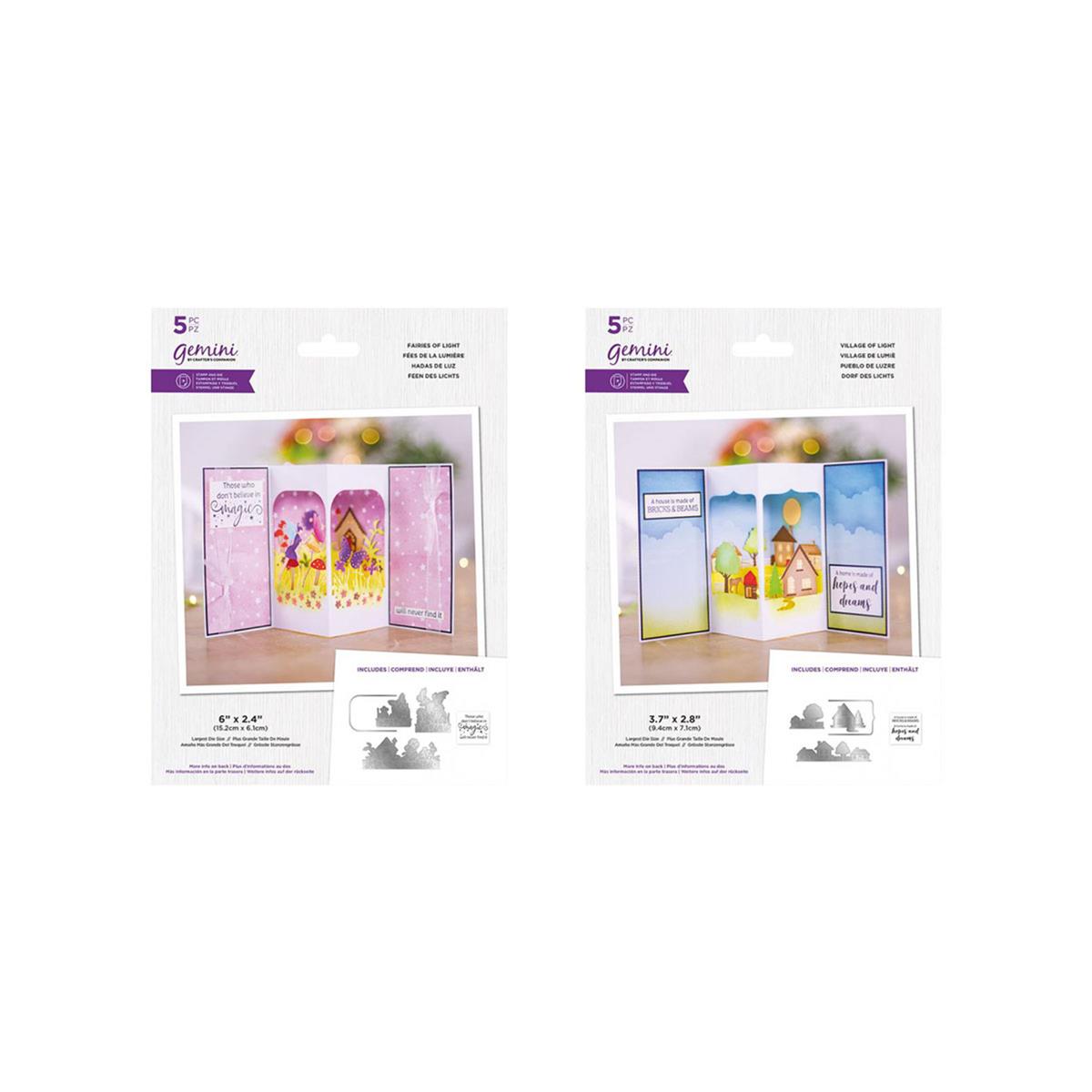 BOGOF - Gemini - Scenes of Light - Christmas Stamp & Dies: Village ...