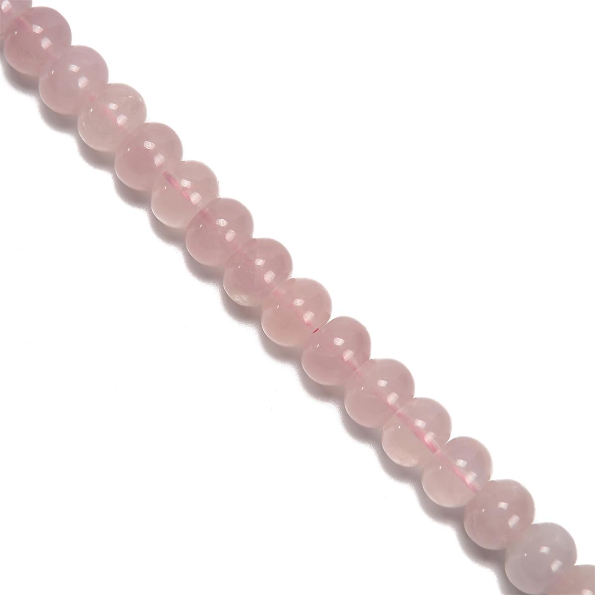 Kit 1. 300cts Rose Quartz Smooth Rondelles, Approx 10x14mm, 20cm Strand ...