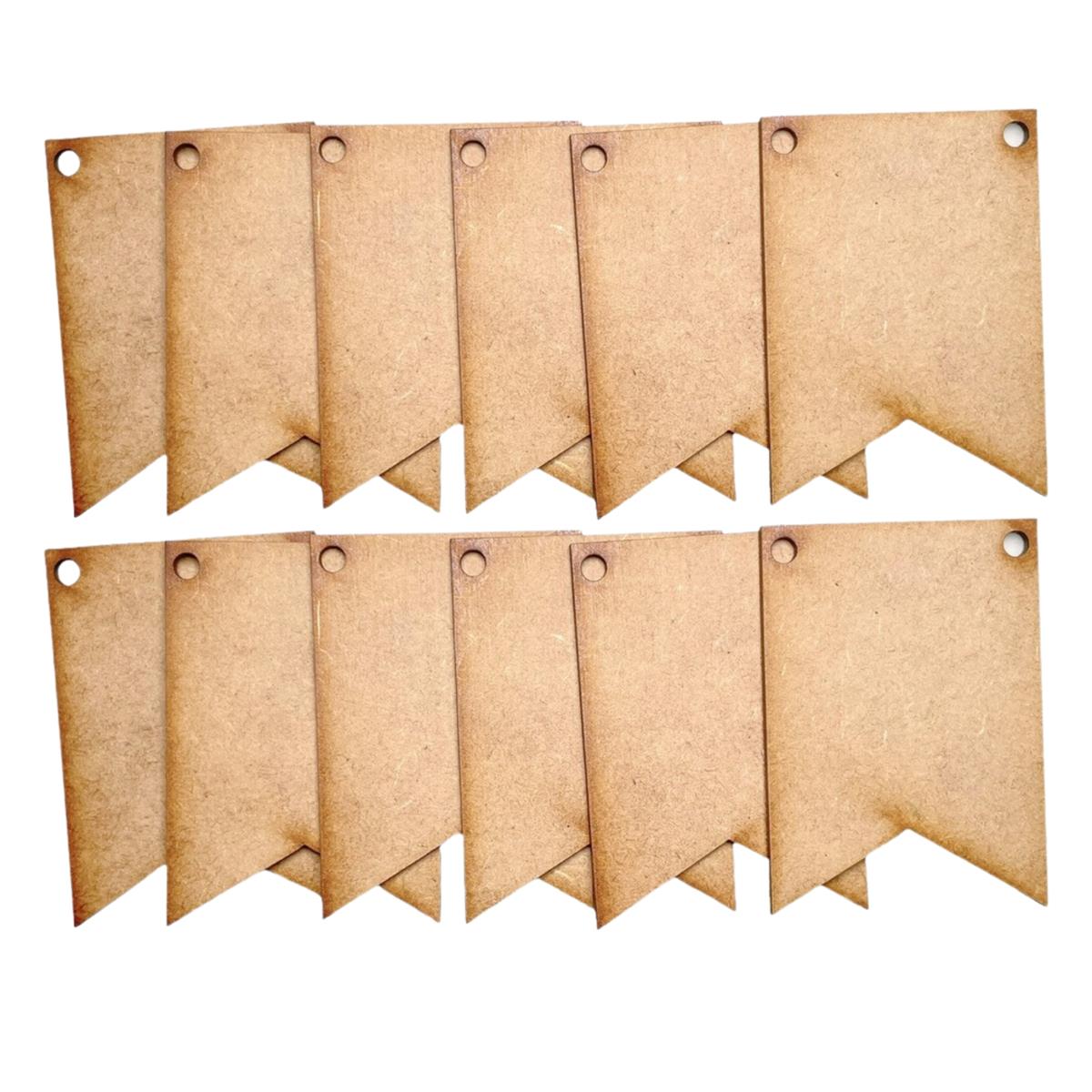 Large MDF Bunting- Swallow Tailed pack of 12 | HobbyMaker