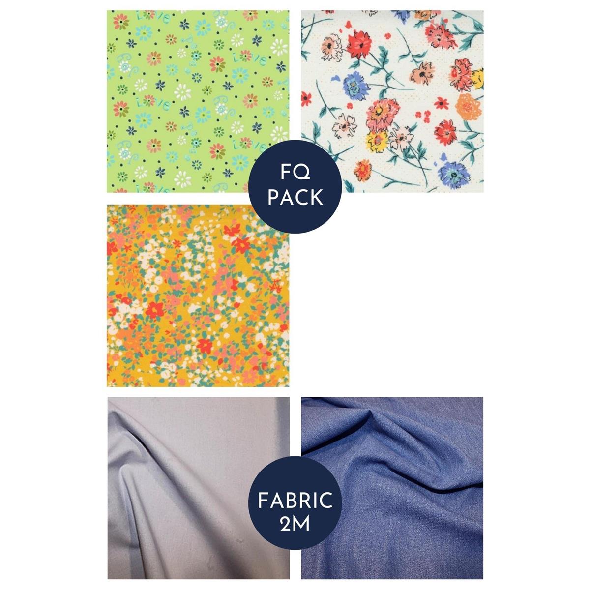 Spring Tulip Kinross Case Bundle: Fabric (2m) & FQ Pack | SewingStreet