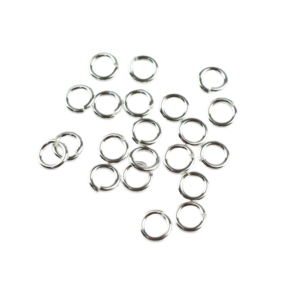 JM Essential 925 Sterling Silver Open Jump Rings ID Approx 3mm, 20pcs ...