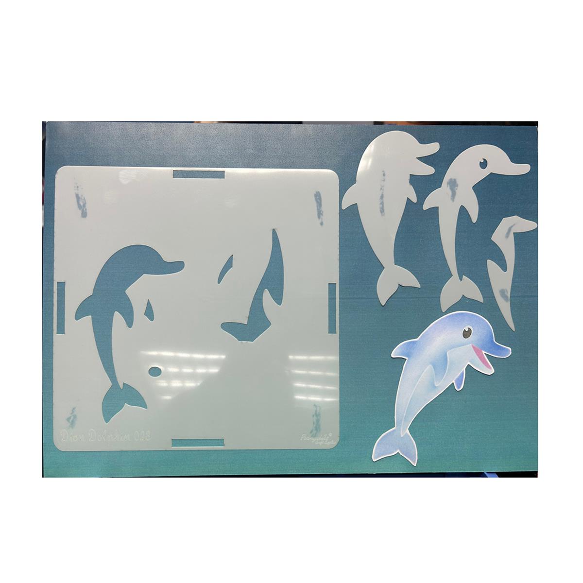 Under the Sea Collection Dion Dolphin Rotation Stencil | HobbyMaker