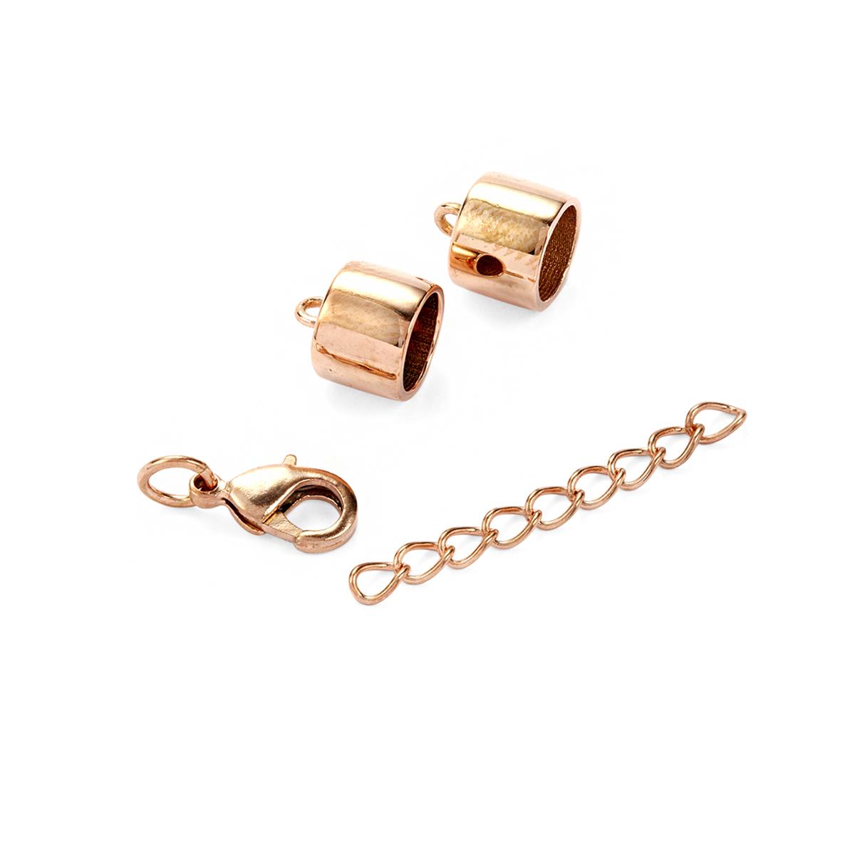 Rose Gold Plated Base Metal Findings Pack, 4 pcs | JewelleryMaker