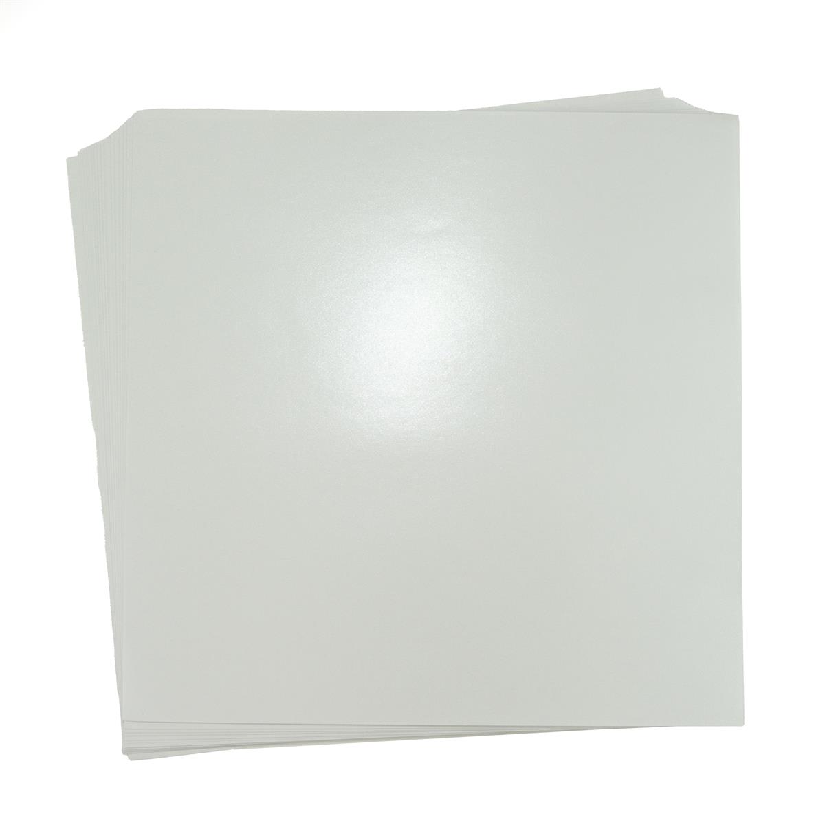 Hunkydory- White Pearl Paper Sheets | HobbyMaker