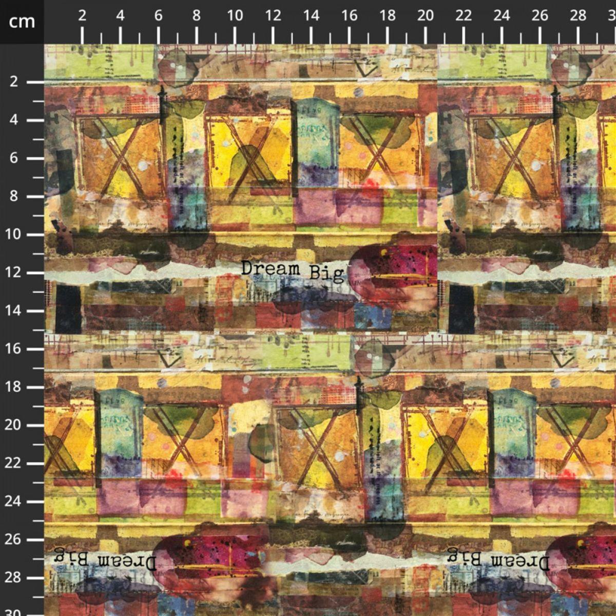 Seth Apter Live Out Loud Collection Dream Big Kaleidoscope Fabric 0.5m ...