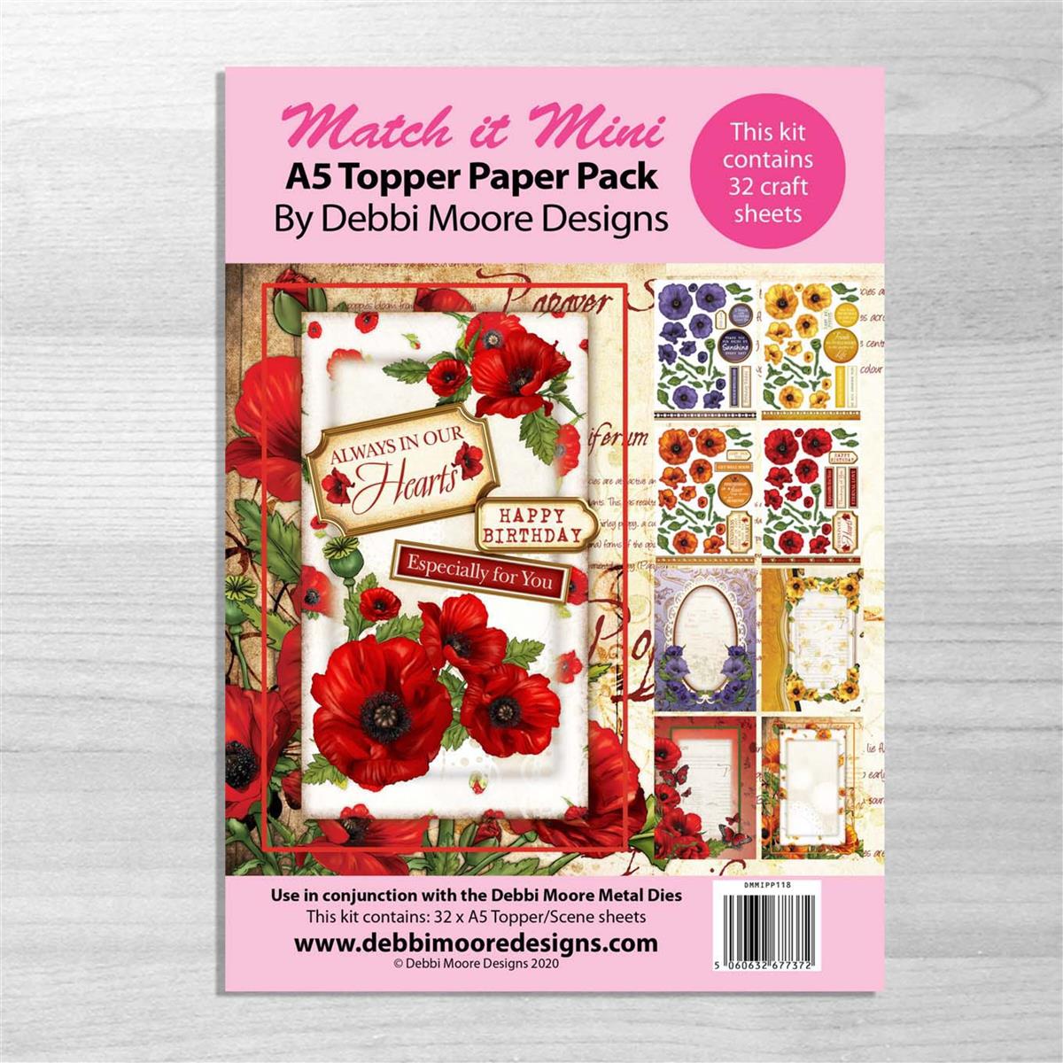 Debbi Moore Designs- Poppy Dreams Cardmaking Kit with Forever Code ...