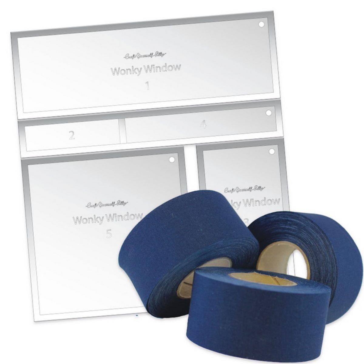 Craft Yourself Silly Wonky Window Template Plus 3 x 1.5 In the Navy On ...