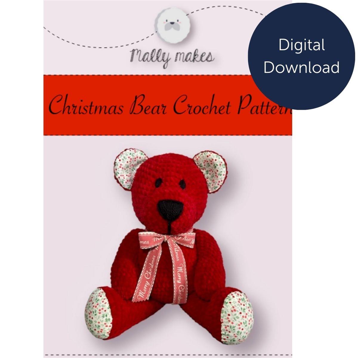 Mally Makes Christmas Bear Crochet Pattern Digital Download | SewingStreet