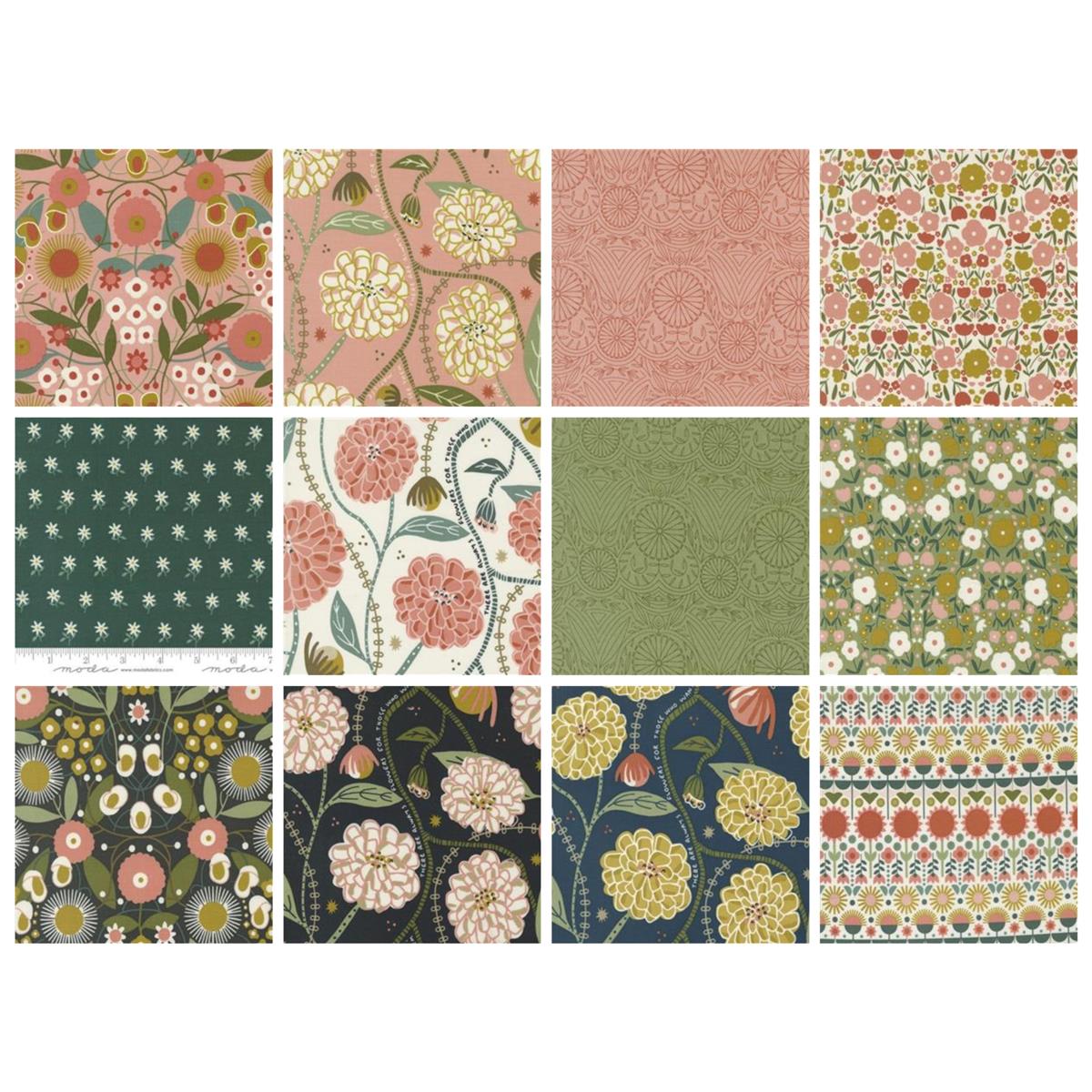 Moda Imaginary Flowers by Gingiber Fabric Collection Megabundle (6m ...