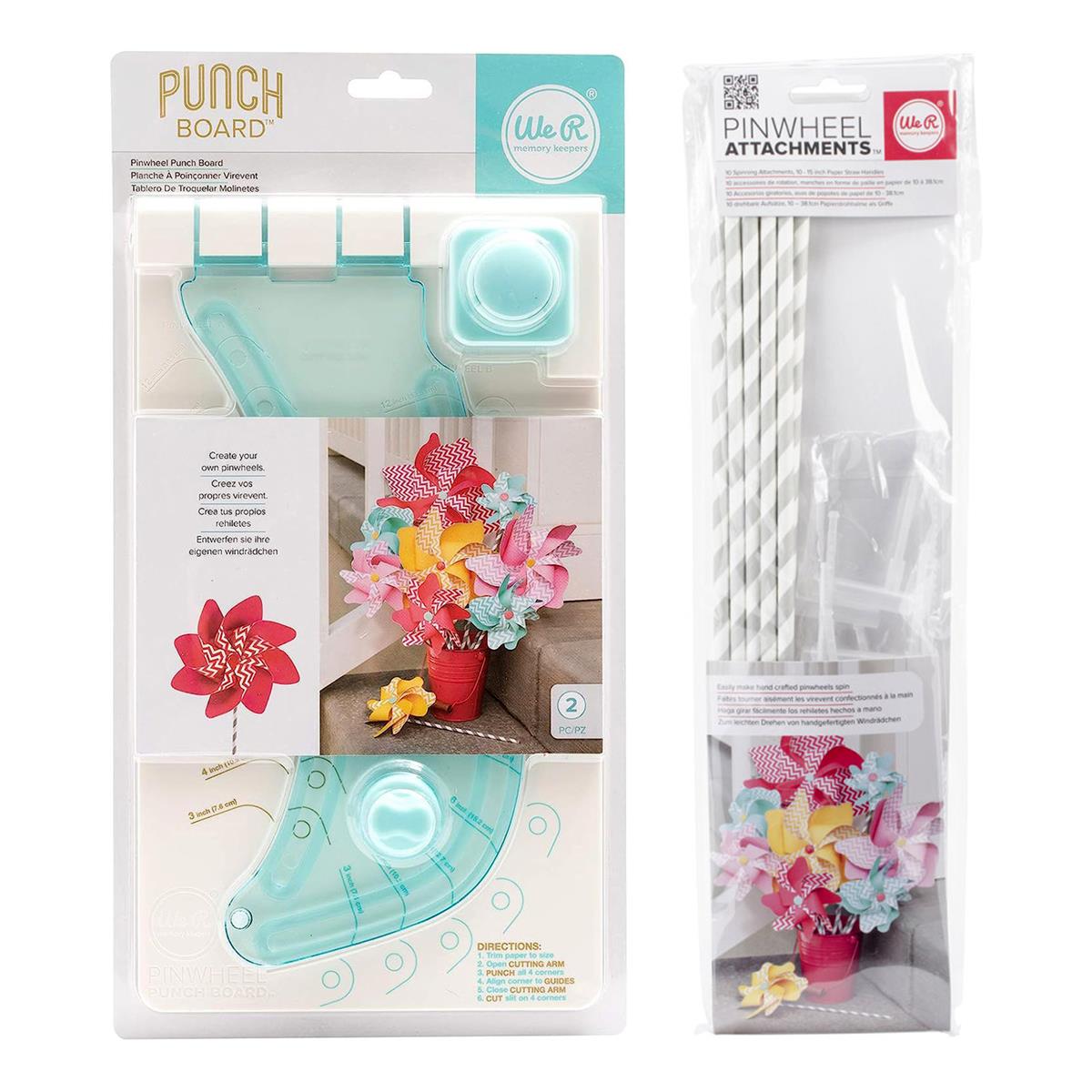 We R Makers - Pinwheel Punch Board & Pinwheel Attachment Pack | HobbyMaker