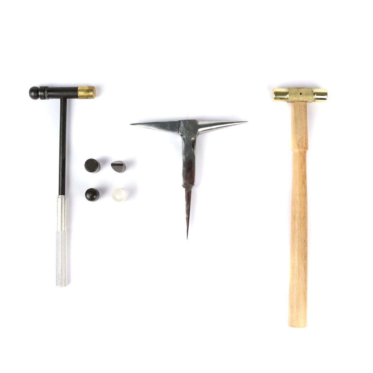 Fold Forming Tool Kit; Brass Hammer Solid Head, Multi Purpose Hammer ...