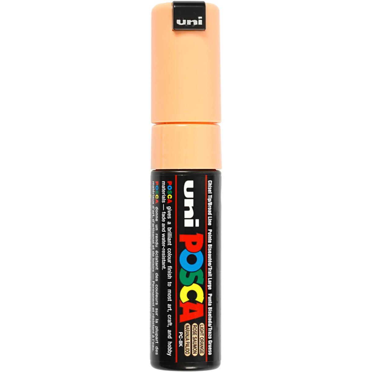 Posca Marker, pale orange, no. PC-8K, line 8 mm, 1 pc | HobbyMaker