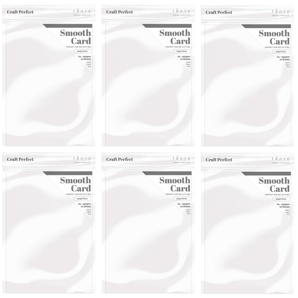 Smooth Card - 240gsm - 6 Pack - White | HobbyMaker