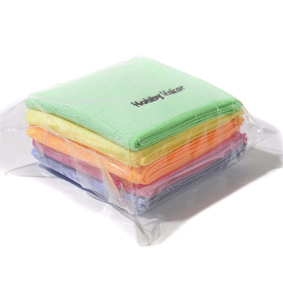 HobbyMaker Microfibre Cloths 10pcs - 5 Colours | HobbyMaker