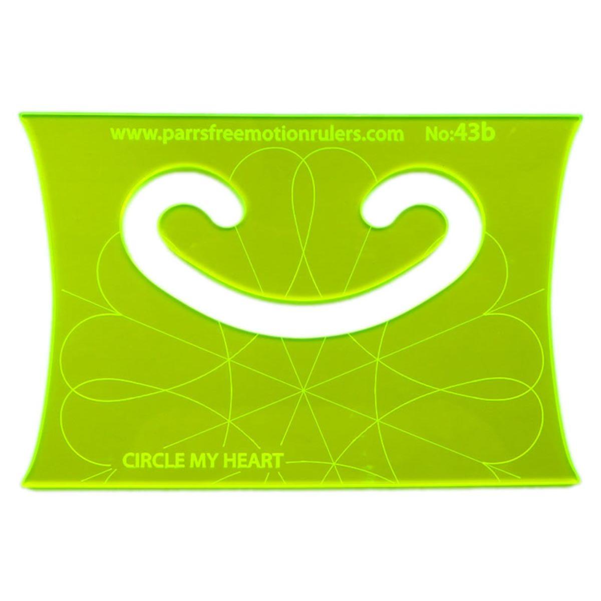 Parrs Ruler 43B Circle My Heart Ruler | SewingStreet