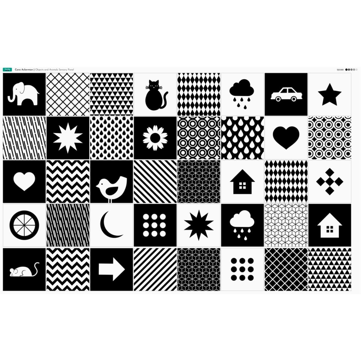 Cara Ackerman's Sensory Panels - Objects and Animals | SewingStreet