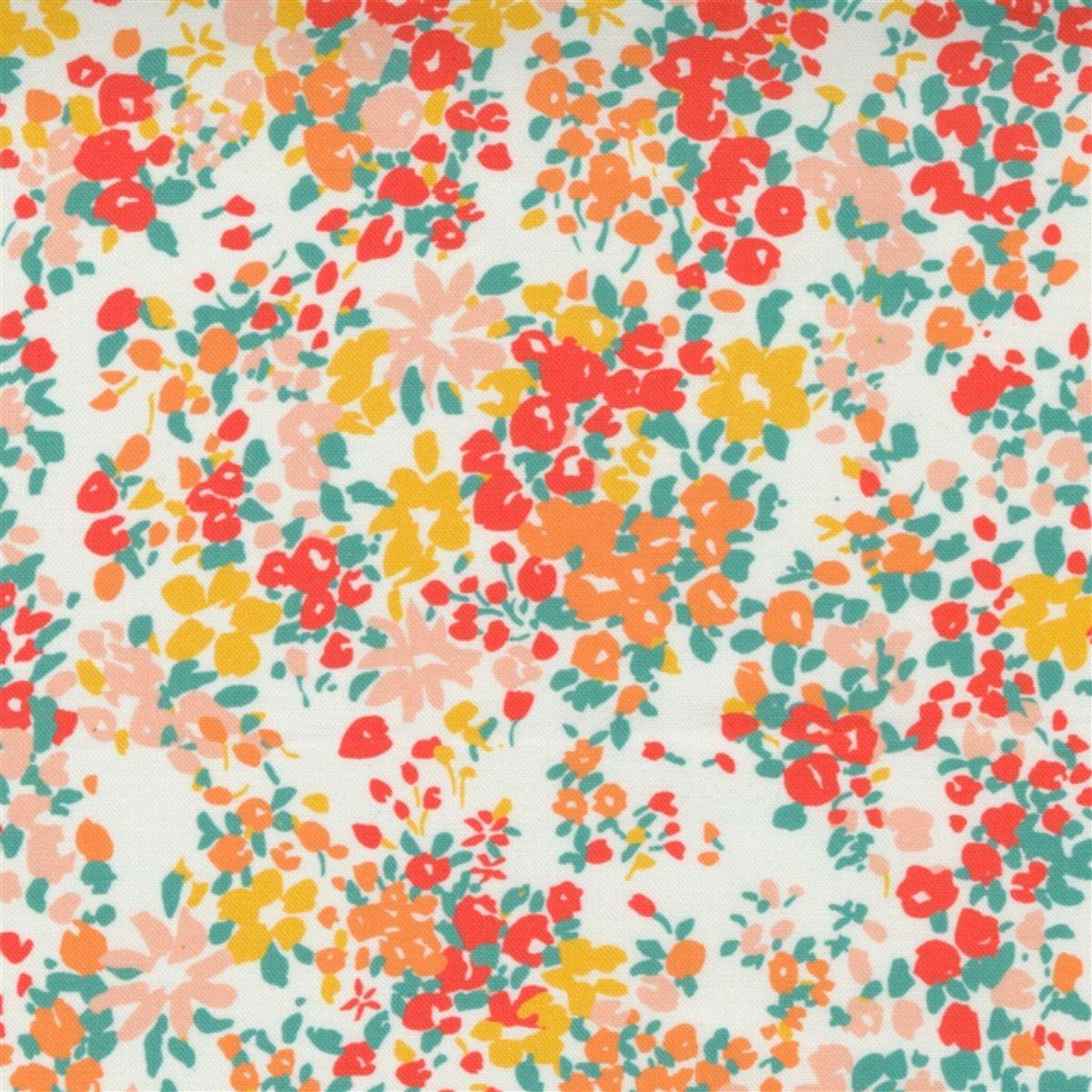 Moda Lady Bird Cascade Floral on Porcelain Fabric 0.5m | SewingStreet