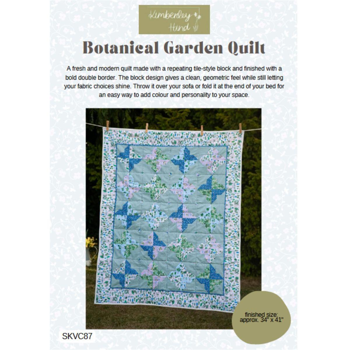 Debbie Shore Botanical Garden Quilt Instructions | SewingStreet