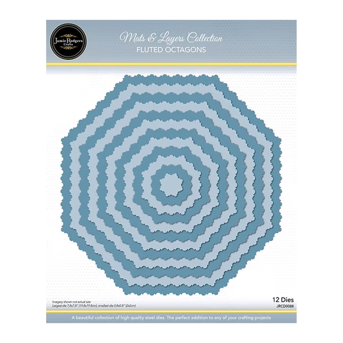 Fluted Octagons Die Set - Mats & Layers Collection By Jamie Rodgers Crafts | HobbyMaker