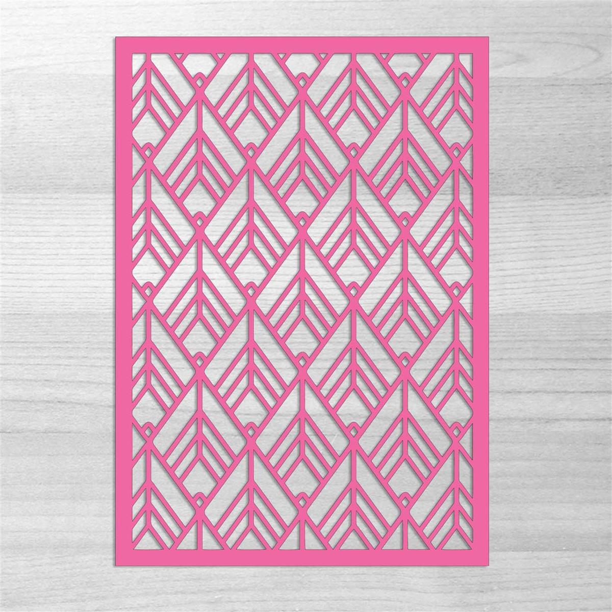 Art Deco Diamonds Embossing Stencil | HobbyMaker