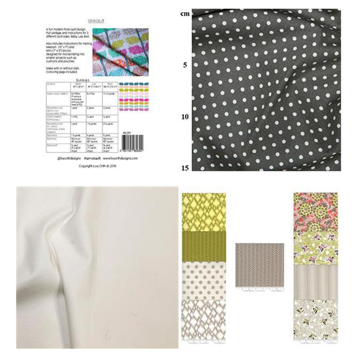 Moda Winkipop Sprout Lap Quilt Kit: Instructions, FQ Pack (9pcs ...