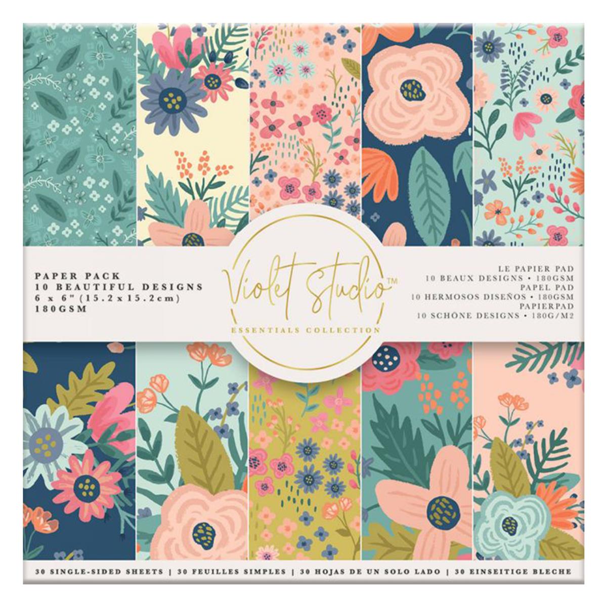 Violet Studios 6x6 Paper Pack - Florals | HobbyMaker