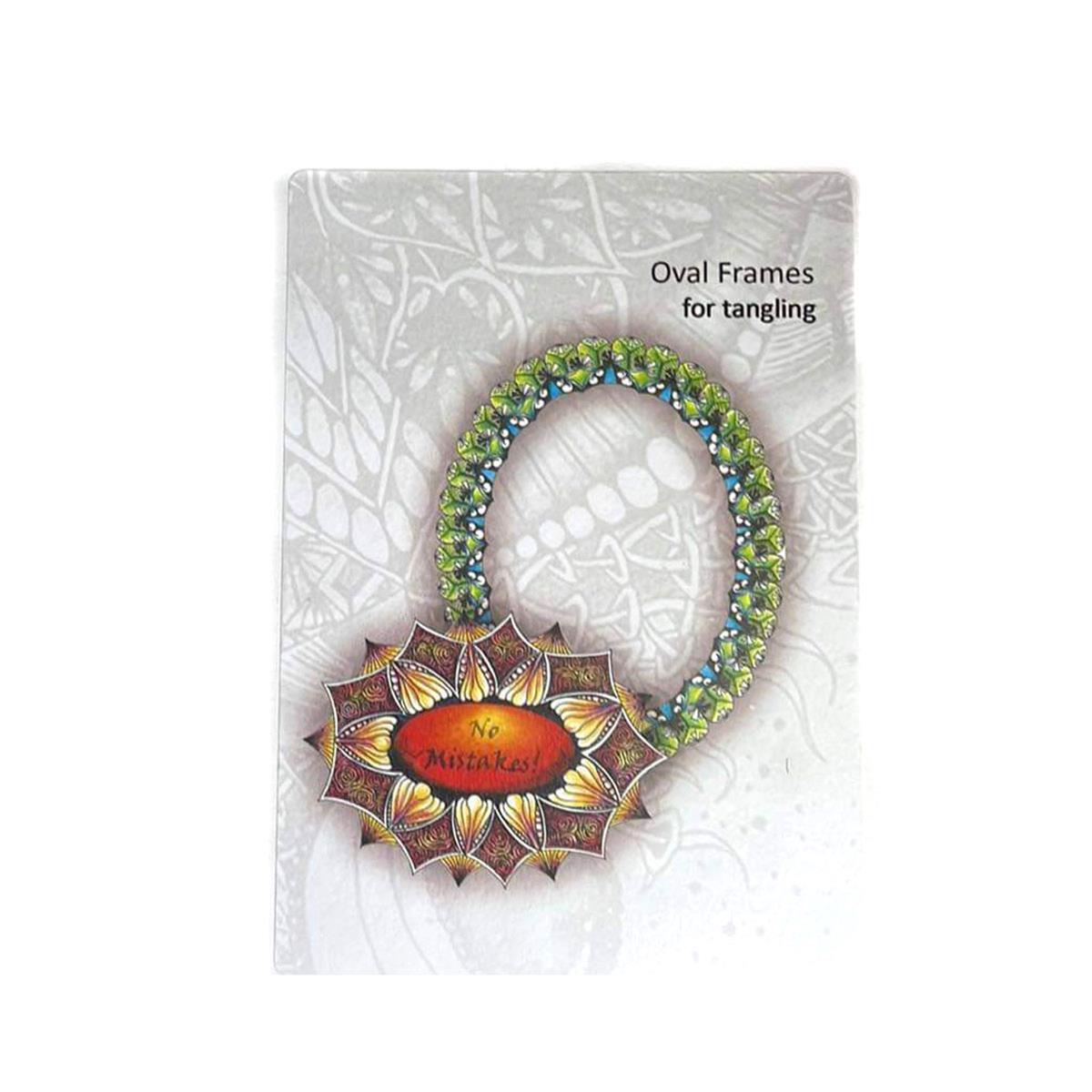 Sanntangle - Oval stencil frame, Stencil for creating round frames from 2'' to 8'' | HobbyMaker