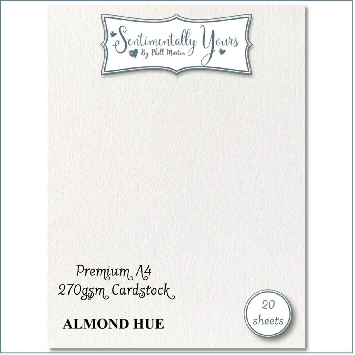 Sentimentally Yours A4 Premium Cardstock (20 Sheets)- Almond Hue ...