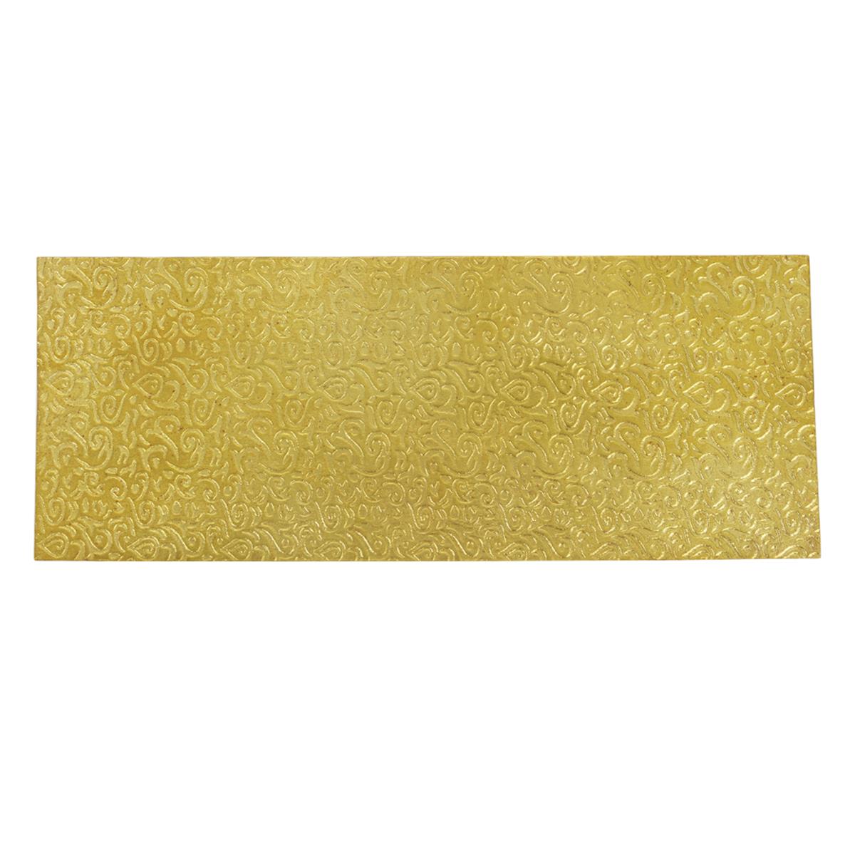 Textured Brass Swirl Sheet (Leaf) Approx 5x2inch | JewelleryMaker