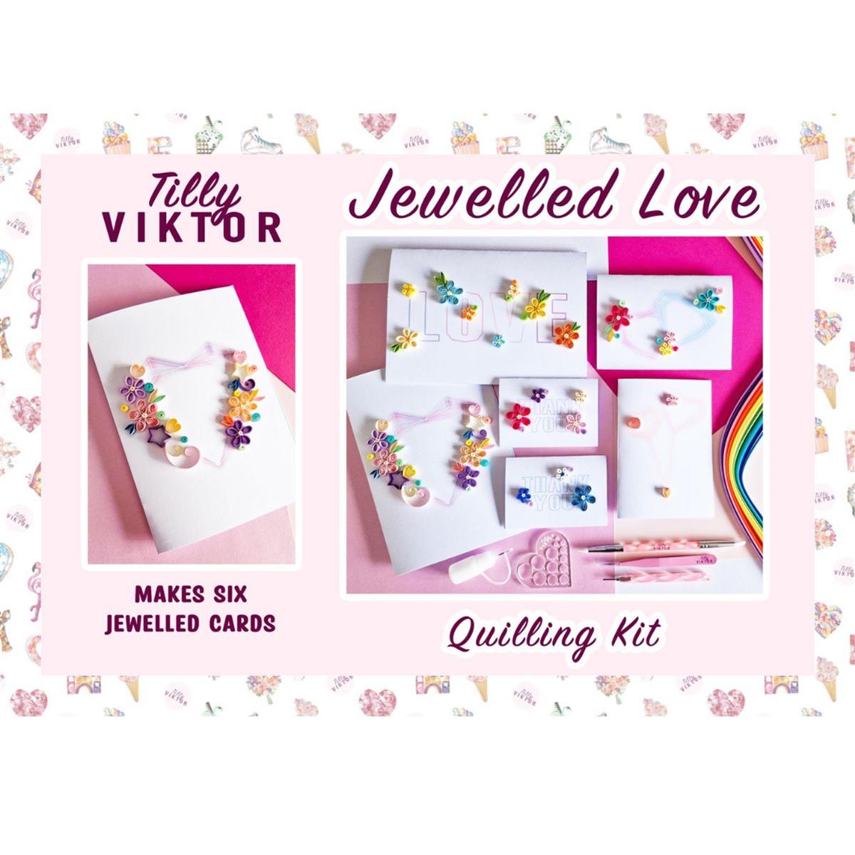 TillyViktor - Jewelled Love Quilling Kit with tools | HobbyMaker