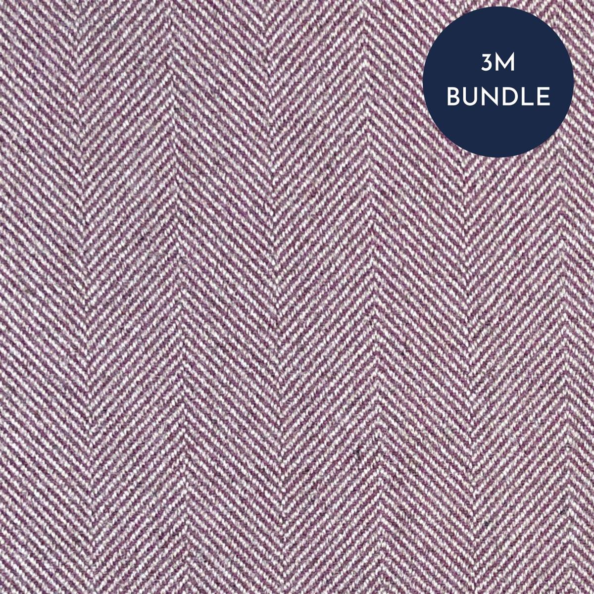 Heather Wool Effect Herringbone Tweed Fabric Bundle (3m) | SewingStreet