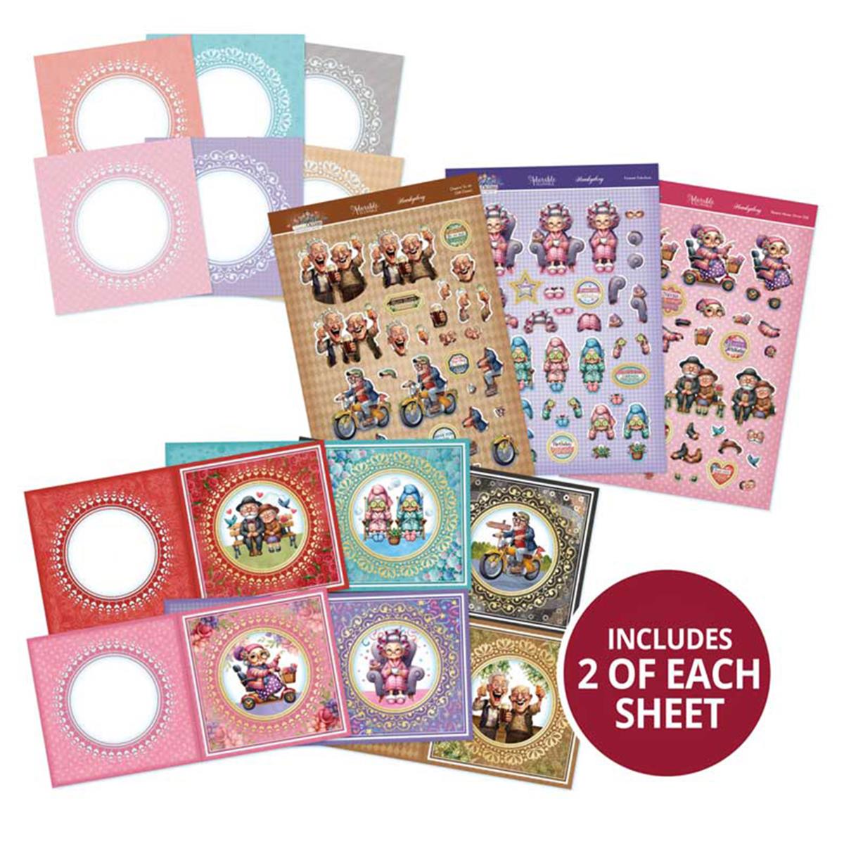 Hunkydory - Delightful Golden Oldies Decoupage Card Kit | HobbyMaker