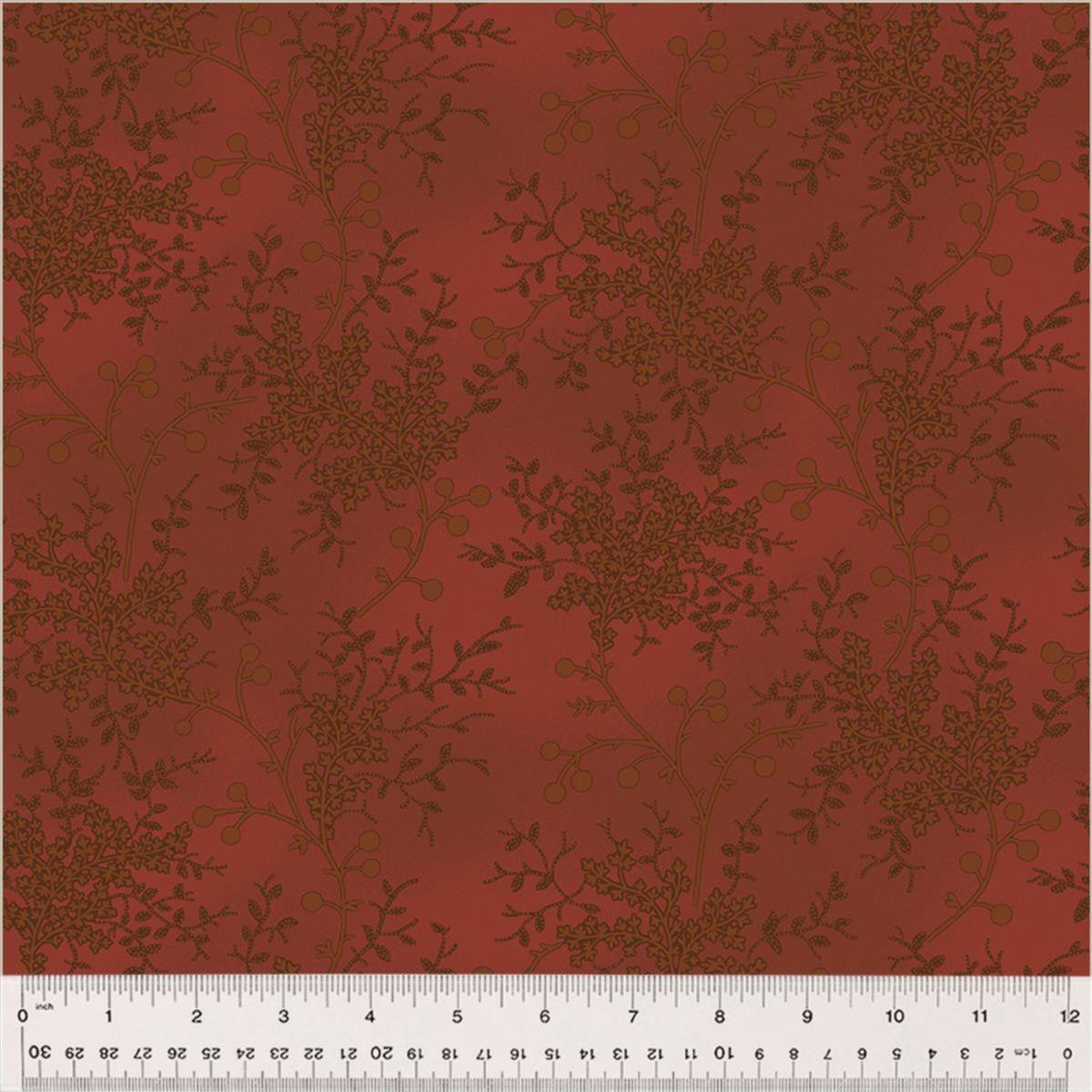 Floral Vine Ruby Extra Wide Backing Fabric 0.5m (274cm) | SewingStreet
