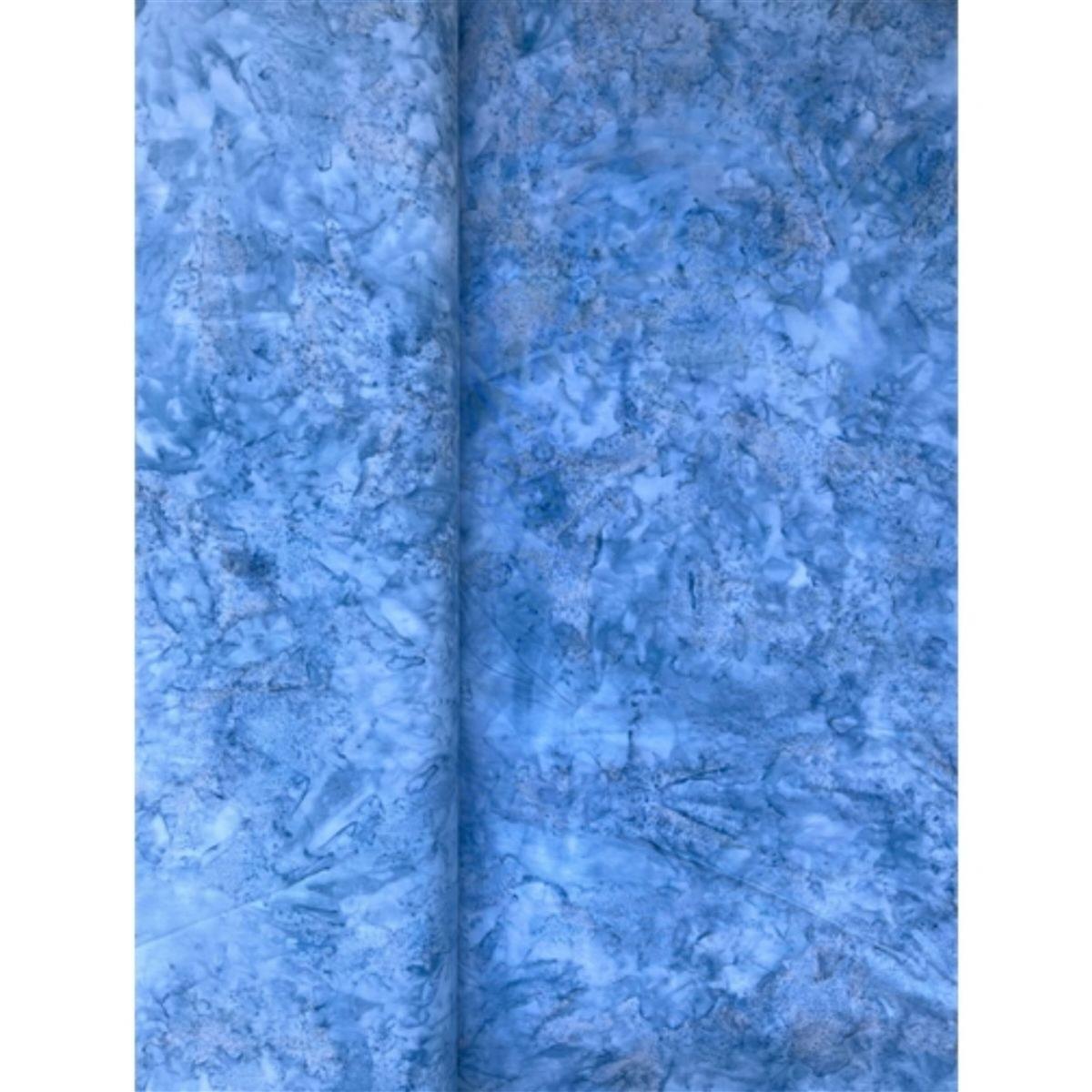 Kingfisher Blue Batik Extra Wide Backing Fabric 0.5m | SewingStreet