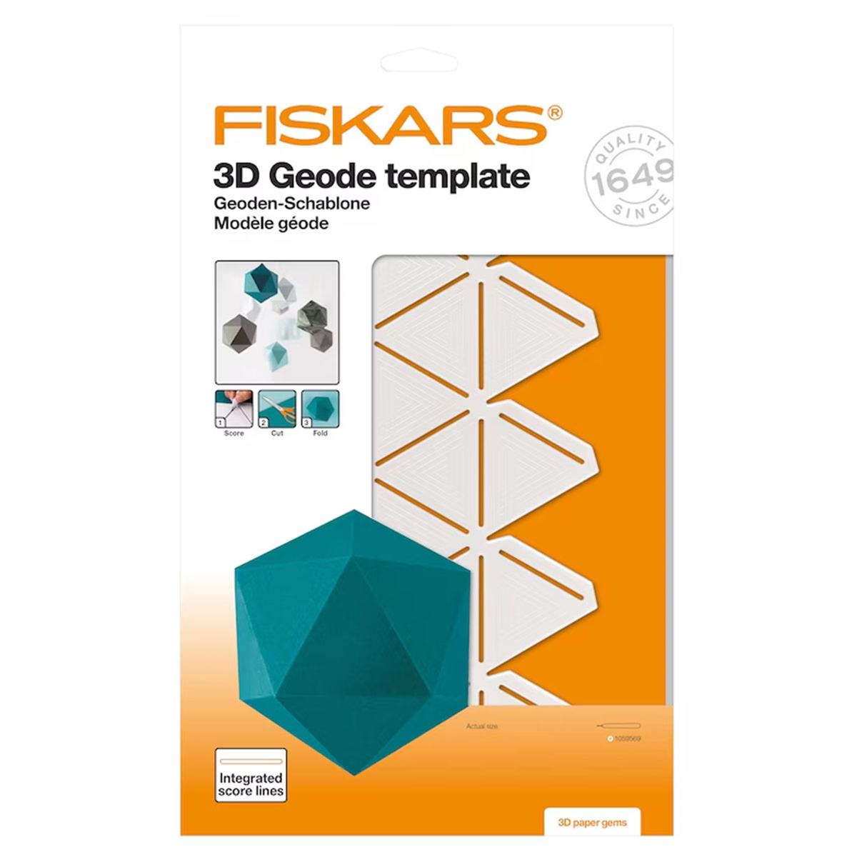 3D paper gems, geode template | HobbyMaker