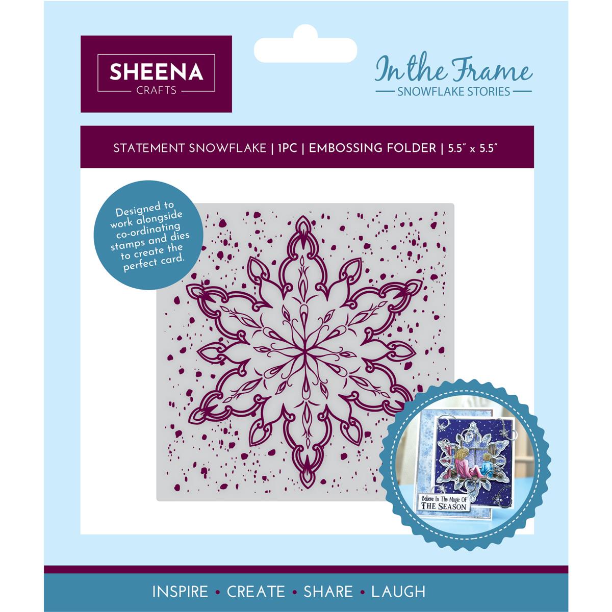 Sheena Douglass In The Frame Snowflake Stories Photopolymer Embossing ...