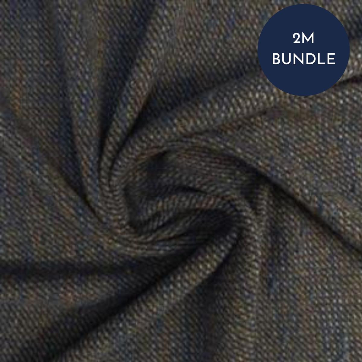 80% Wool 20% Mohair Chunky Bobble Tweed Fabric Bundle (2m) | SewingStreet
