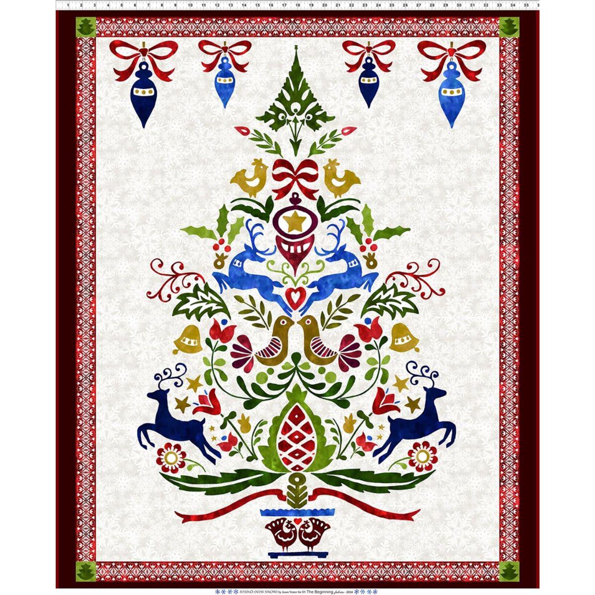 Jason Yenter Nysno Collection Christmas Tree Fabric Panel 0.9m ...