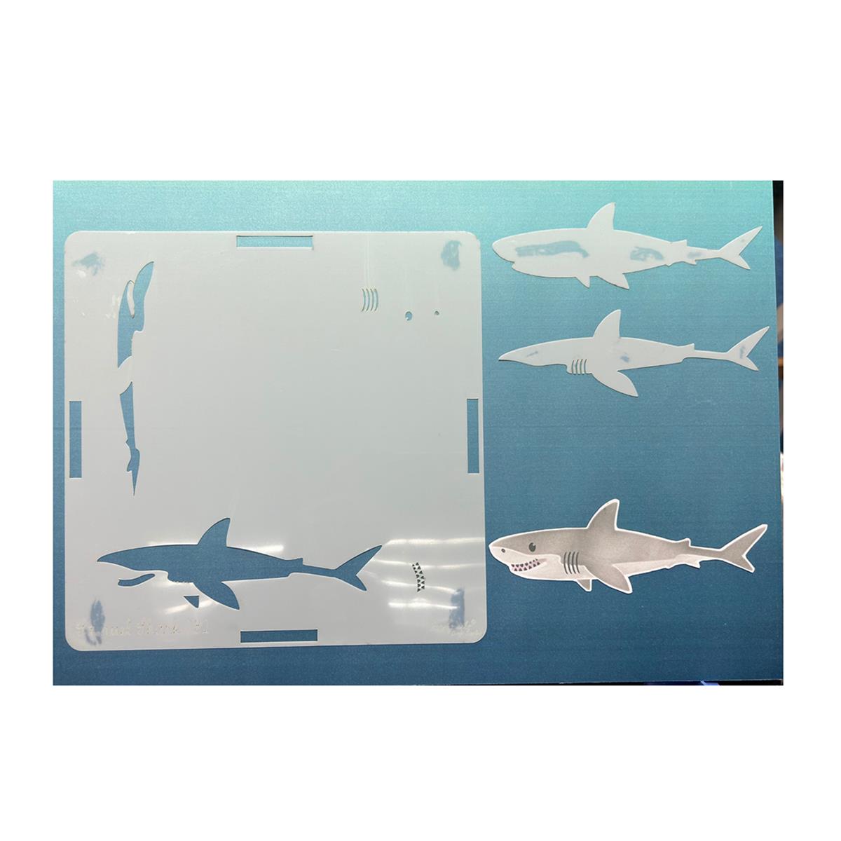 Under the Sea Collection Samuel Shark Rotation Stencil | HobbyMaker